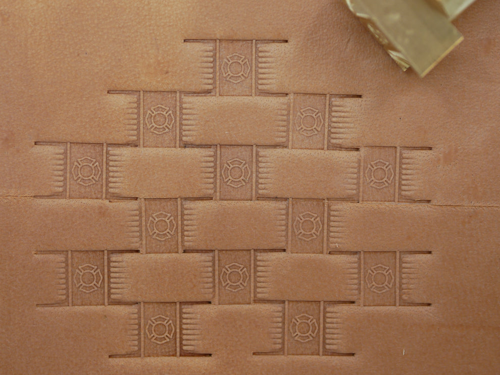 Firefighter Maltese Cross Basket Weave B263 – TexasLeatherTools